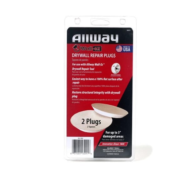 Allway Allway Tools Drywall Repair Plug, 2PK 116220 | Zoro Allway Allway Tools Drywall Repair Plug, 2PK 116220 | Zoro